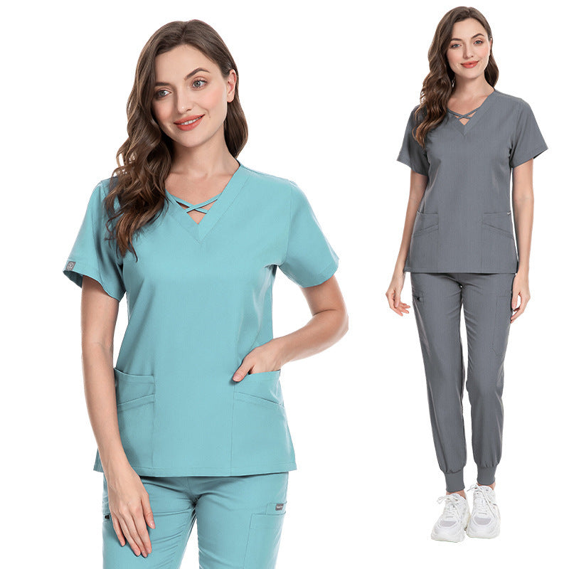 Elastic Nurses' Uniform Operating Room Beauty Salon Suit – Samraajya